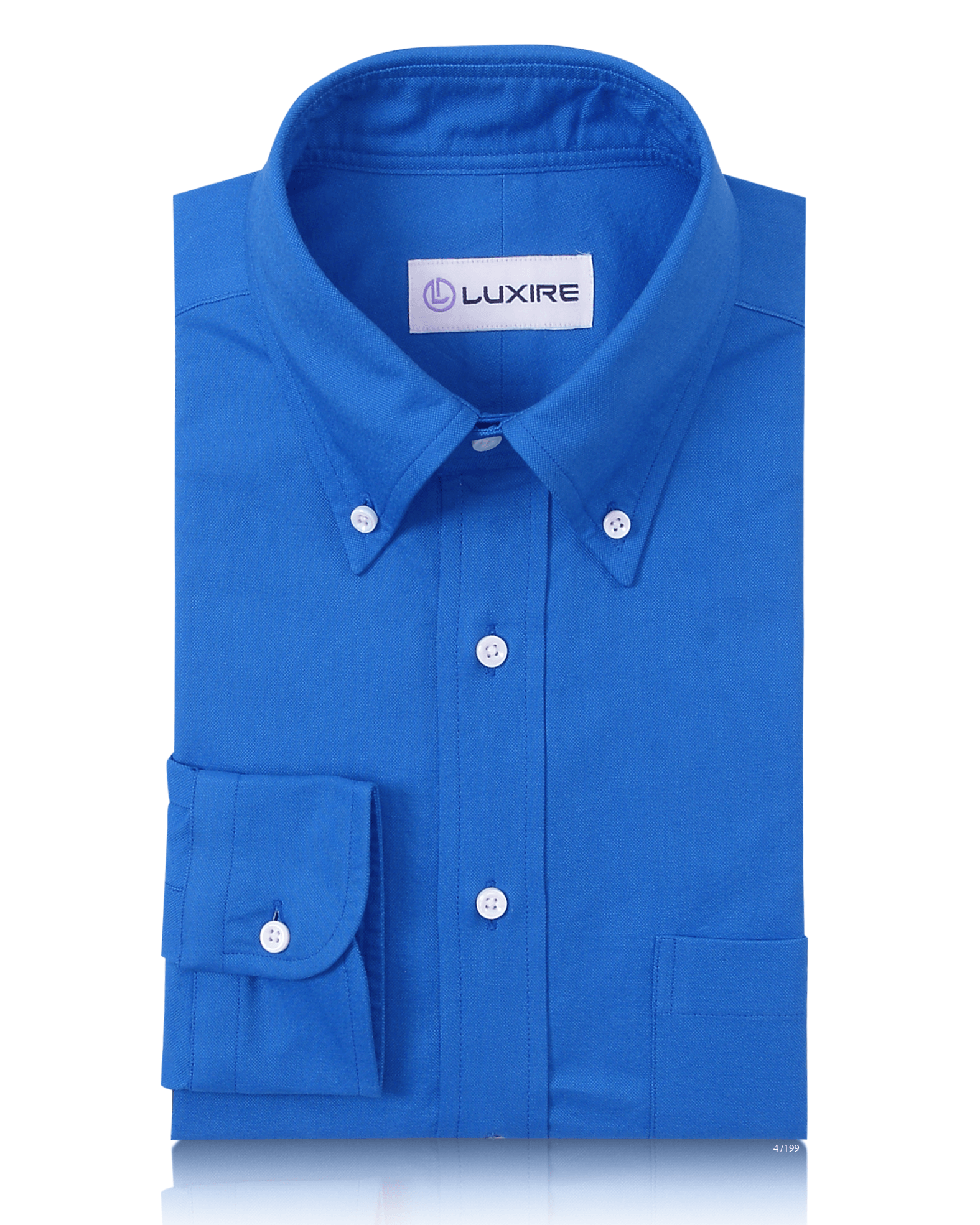 Royal Blue Pinpoint Oxford – Luxire Custom Clothing