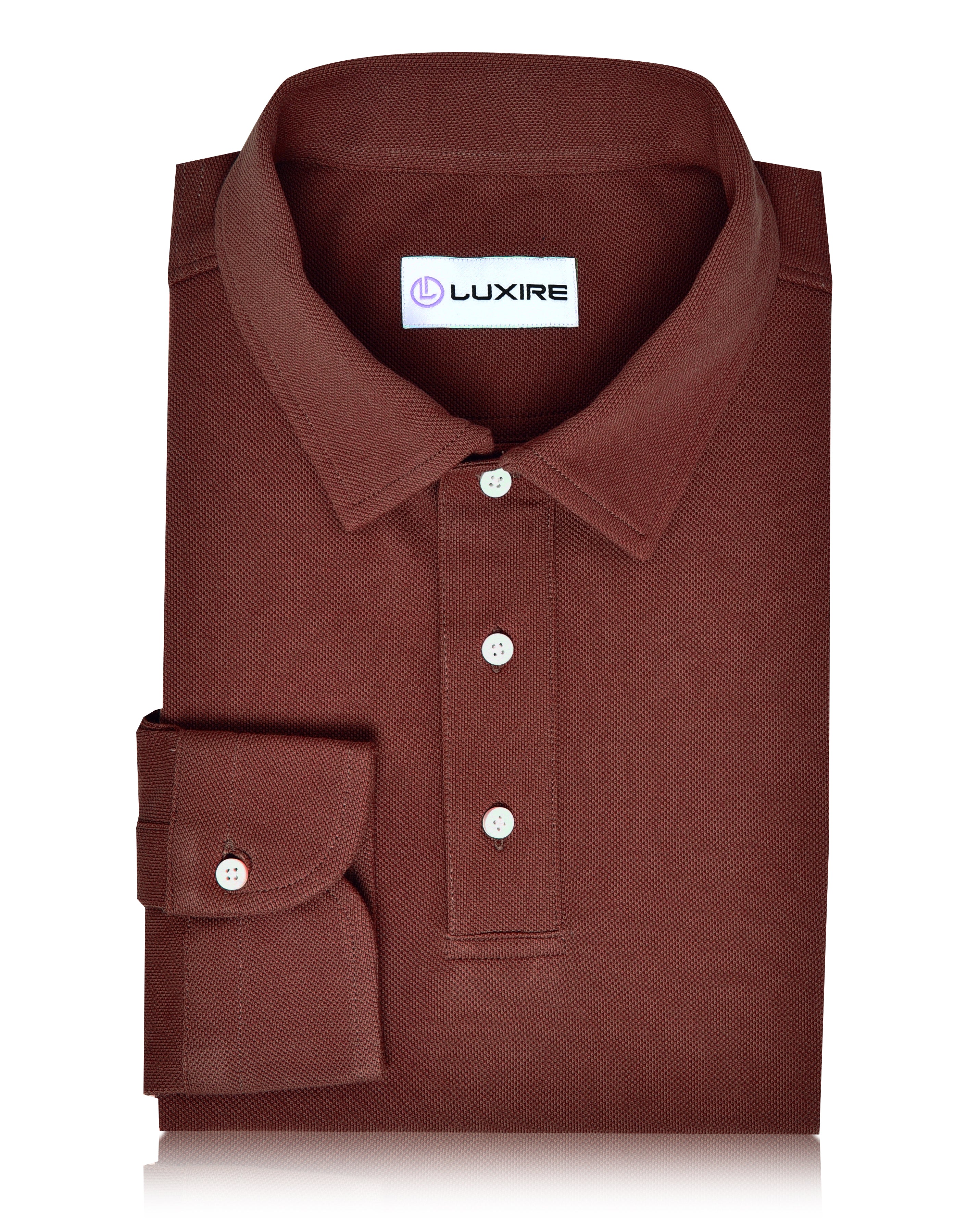 Custom Men's Aria Rust Polo – Luxire Custom Clothing