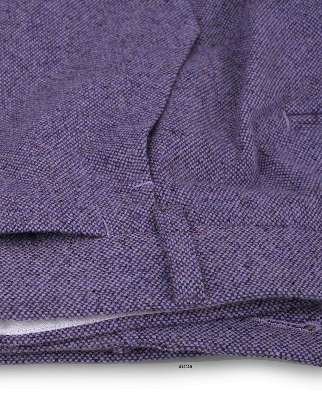 Holland & Sherry Tweed Wool Multicolor Purple With Light Purple With R ...