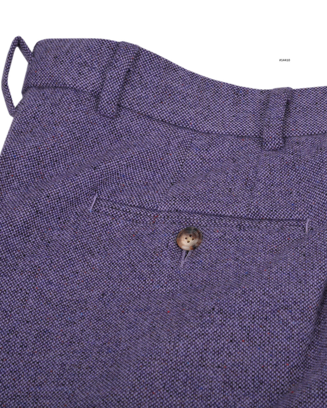 Holland & Sherry Tweed Wool Multicolor Purple With Light Purple With R ...