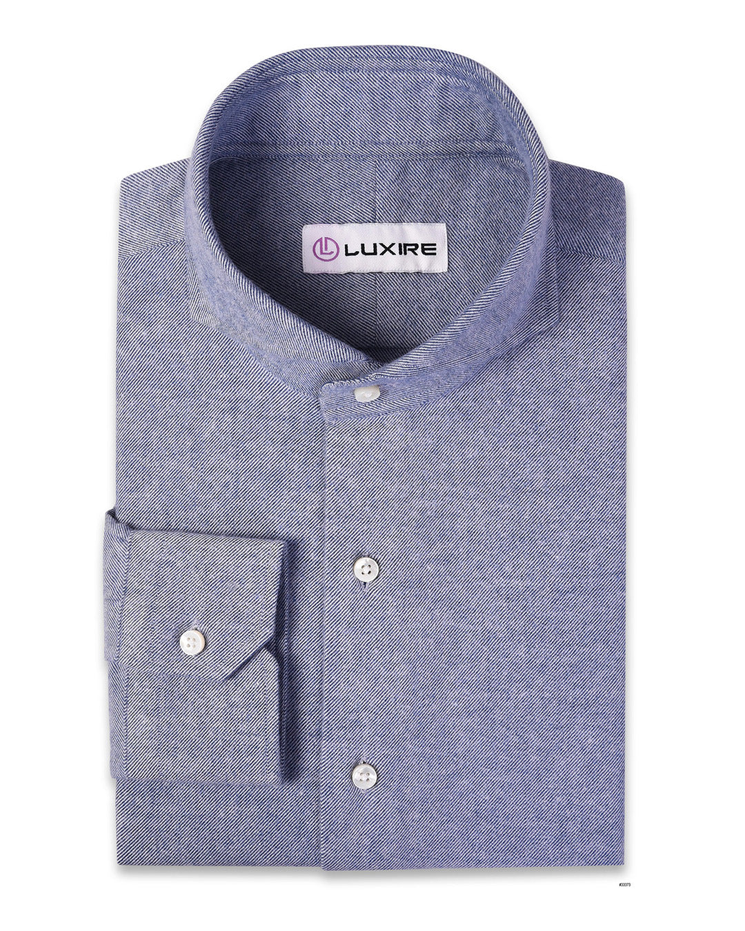 Blue Twill Flannel Shirt – Luxire Custom Clothing