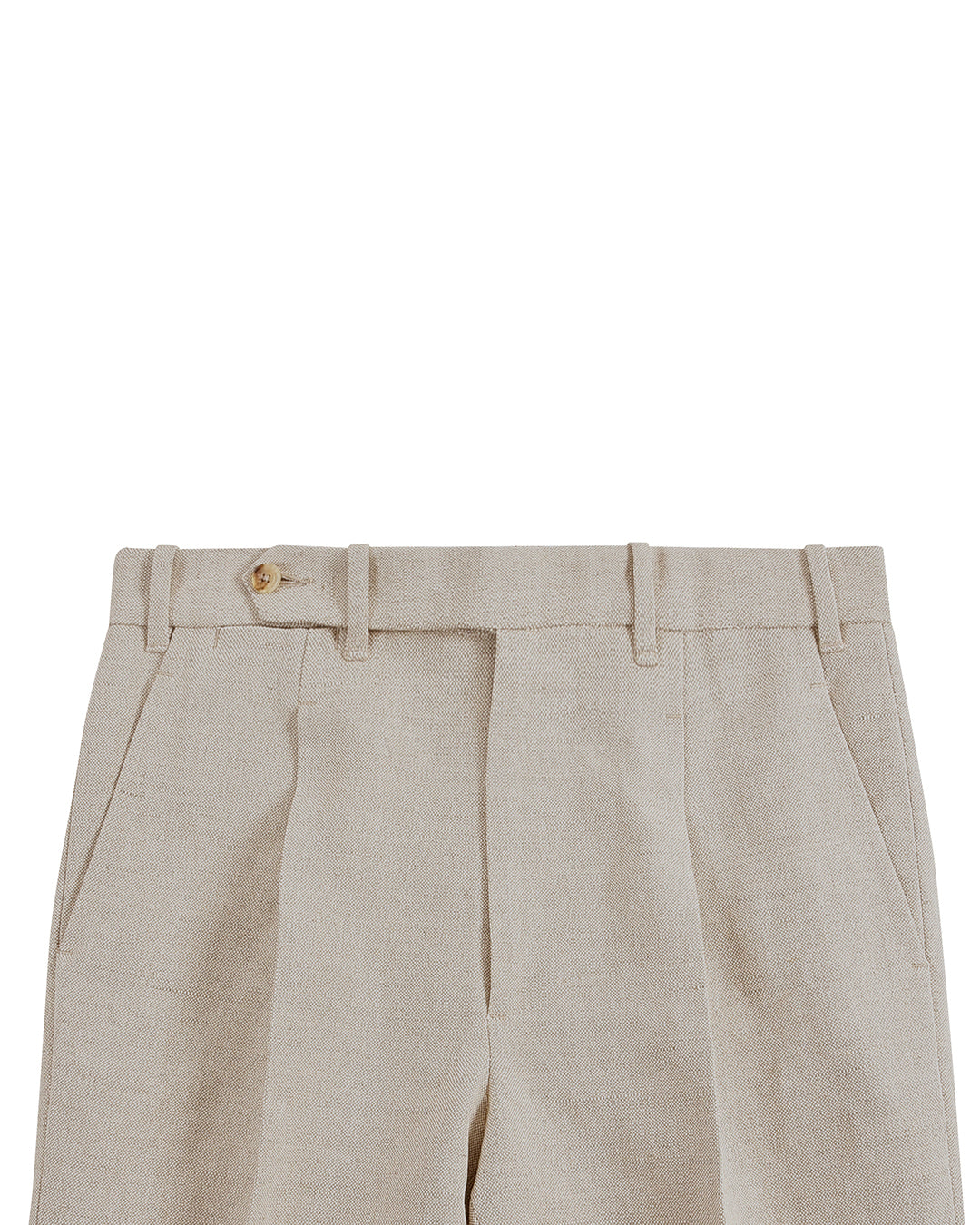 Linen Cotton Canvas: Jute Brown High Waisted Pant – Luxire Custom Clothing