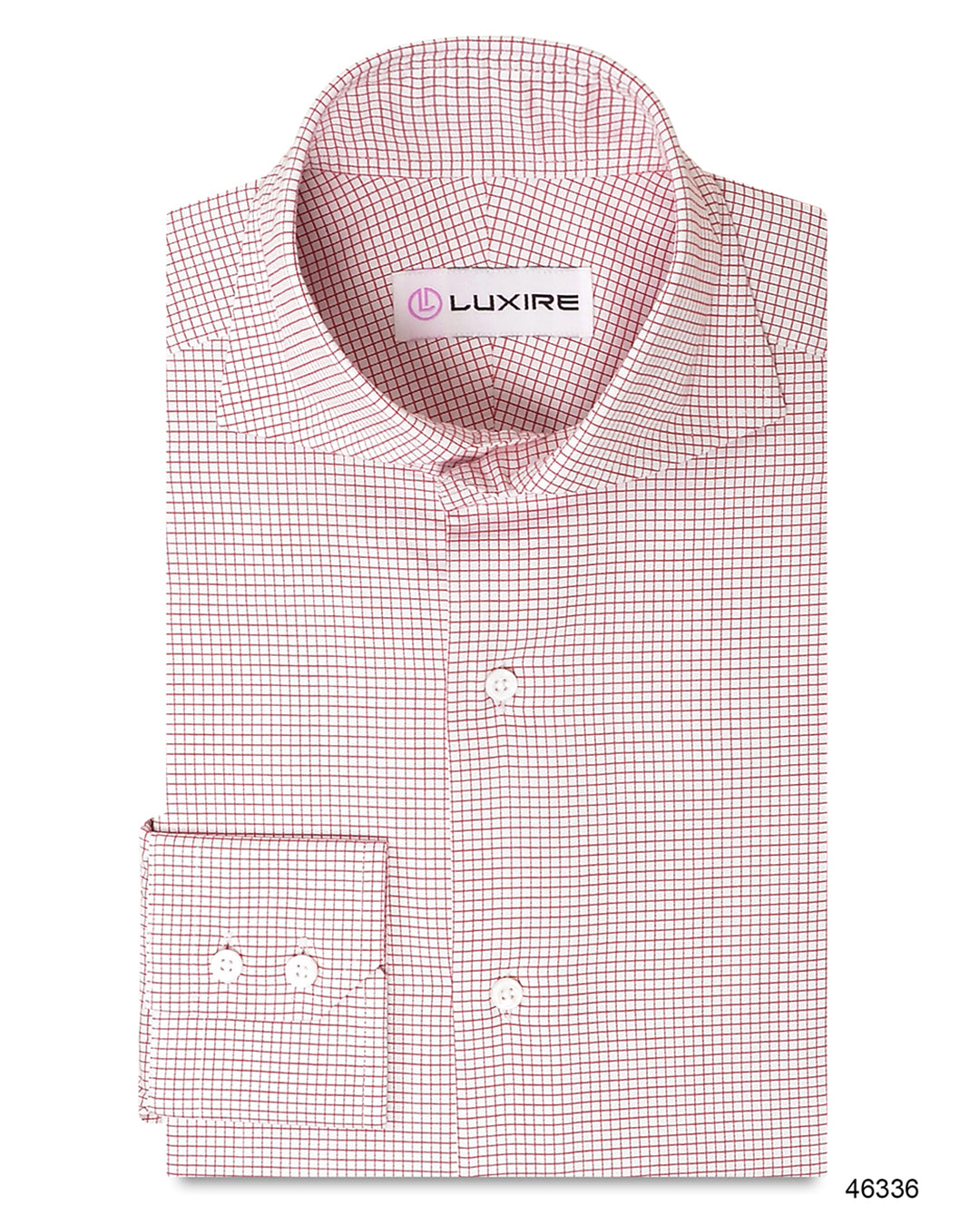 Red Mini Graph Checks – Luxire Custom Clothing