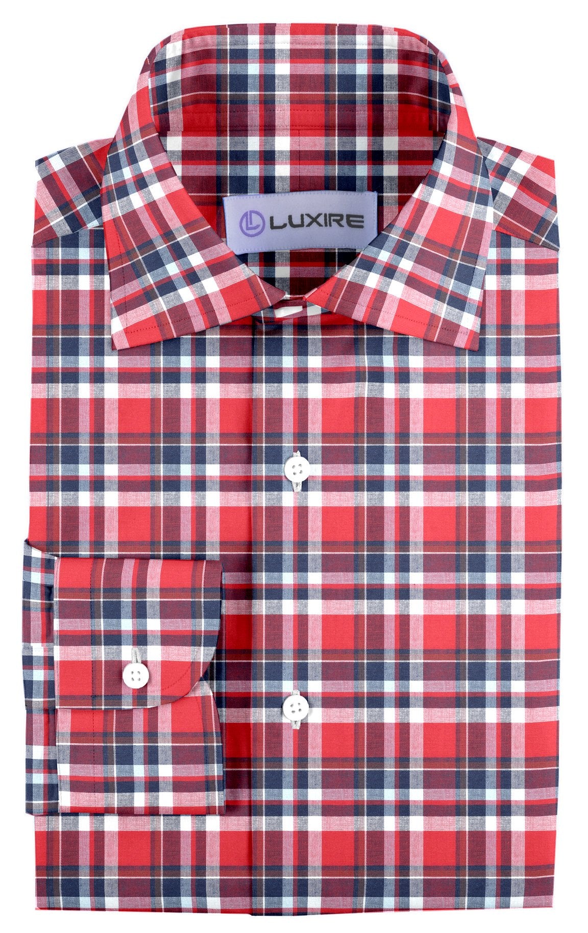 Bright Red Blue Madras Checks – Luxire Custom Clothing