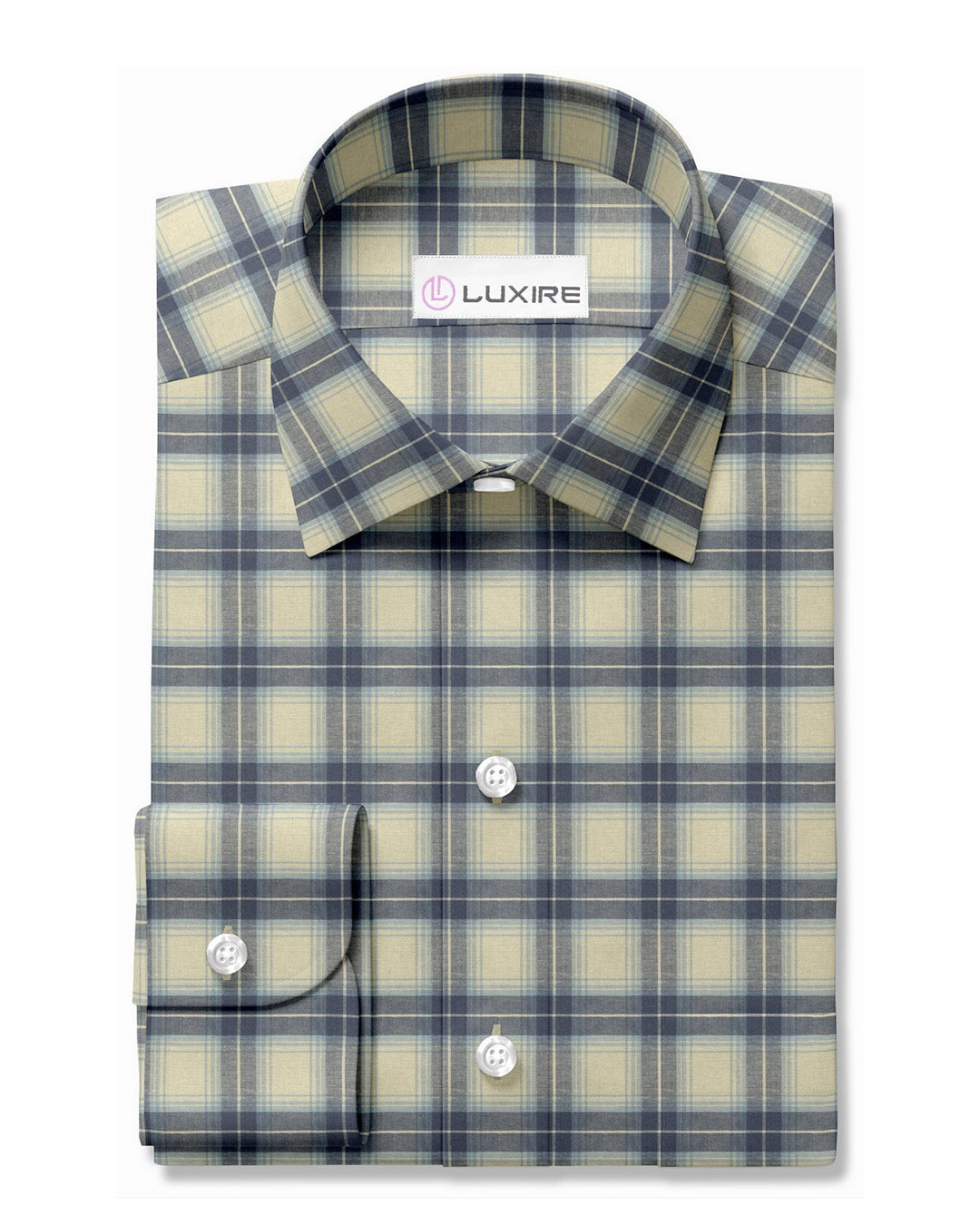 Ecru Grey Light Plaid – Luxire Custom Clothing
