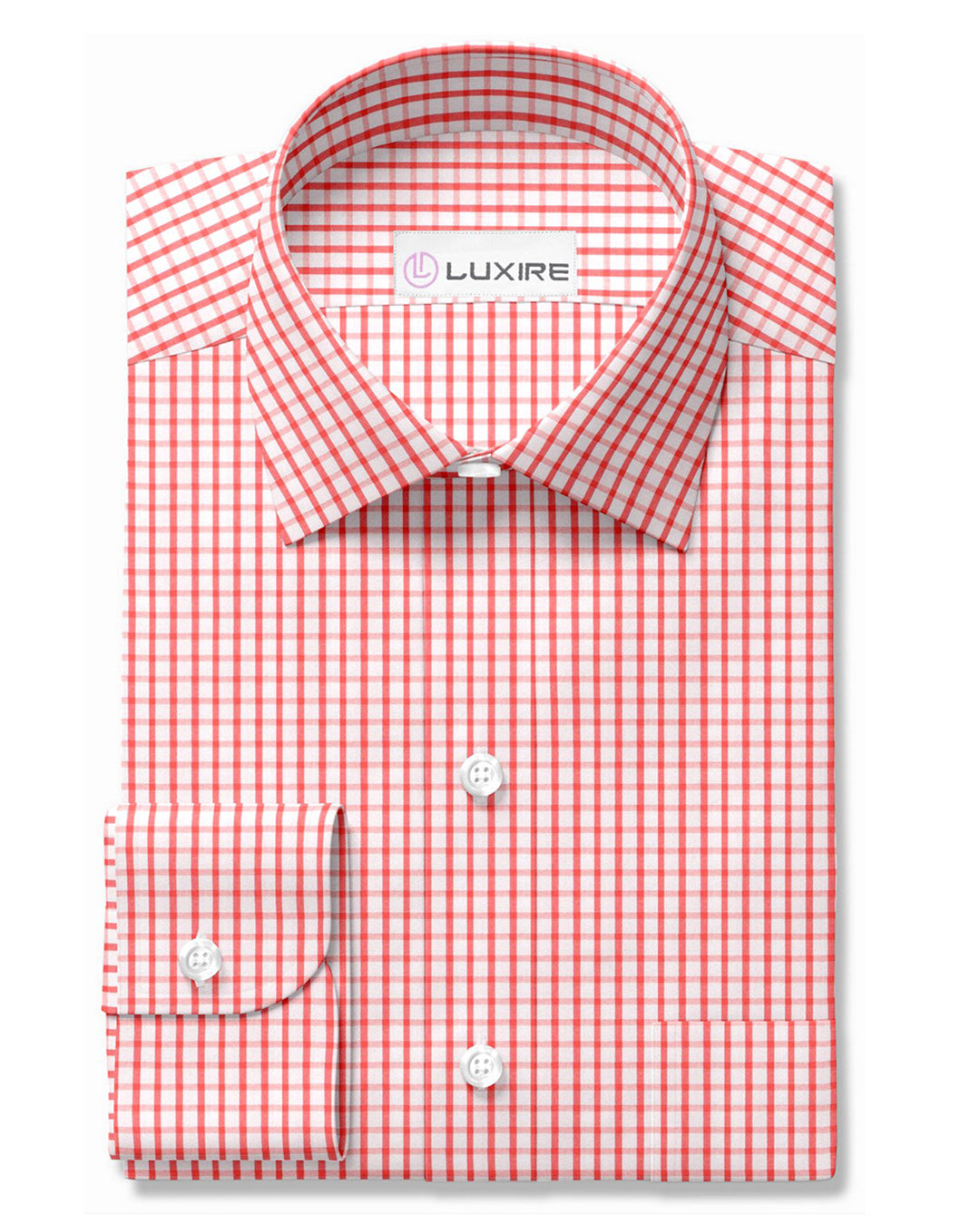 Friday Shirt: Red Graph Checks – Luxire Custom Clothing